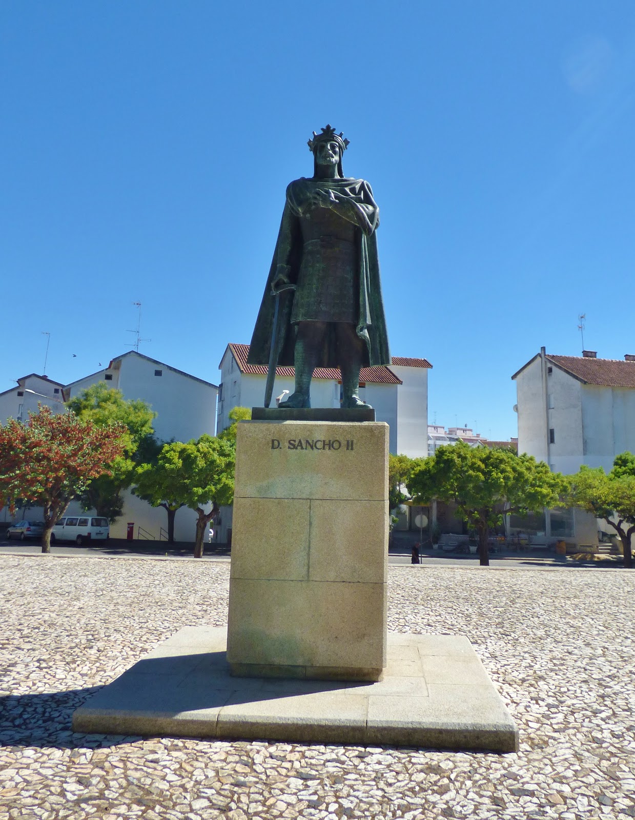 Viajar e descobrir: Portugal - Elvas - Estátua de D. Sancho II