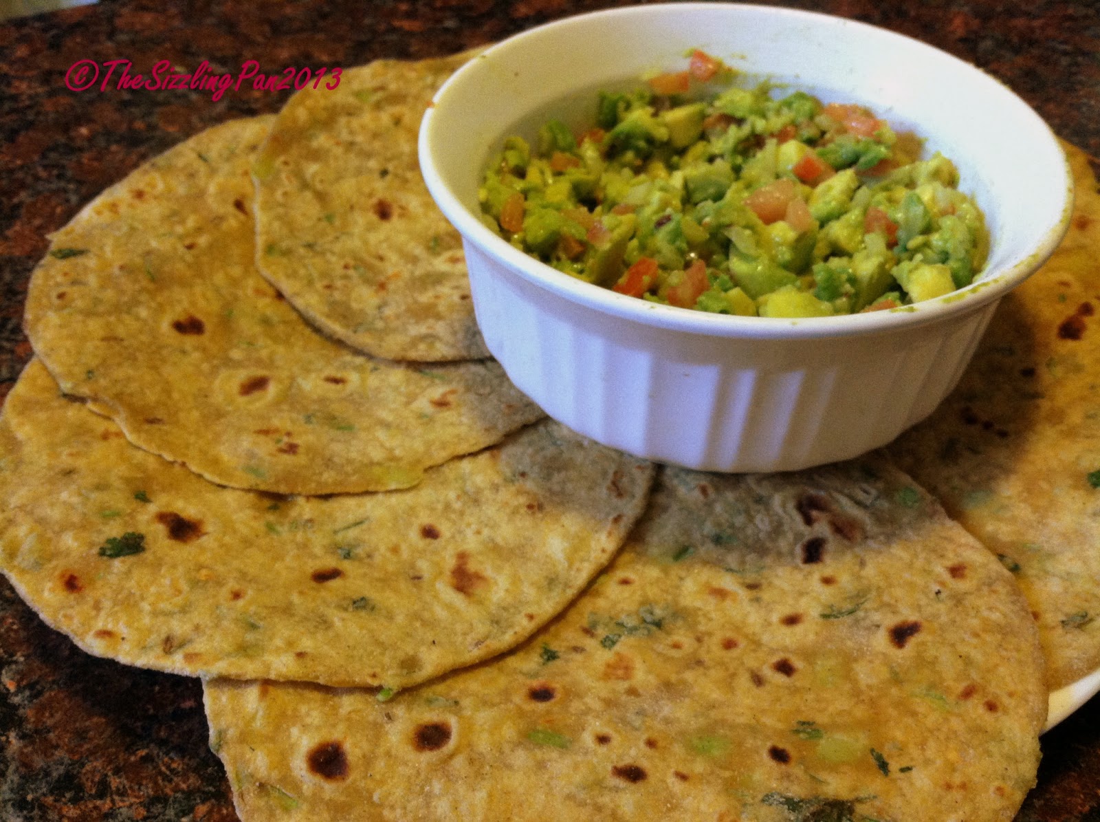 The Sizzling Pan: Avocado Parathas