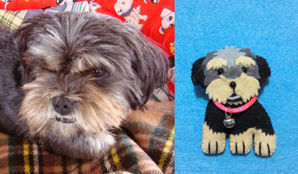 Matachitos Tliatlia, Broches en Fieltro y Costura Creativa.: Perrito ...