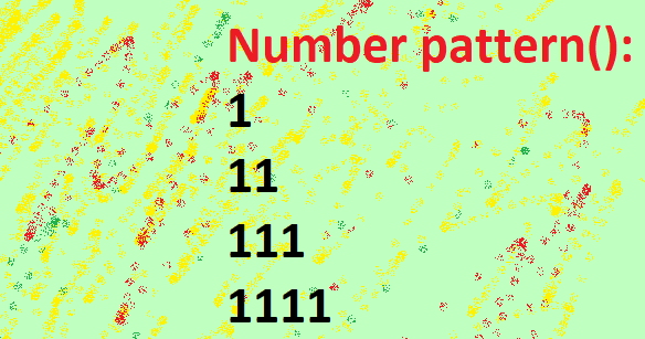 Number pattern | CoderGanj