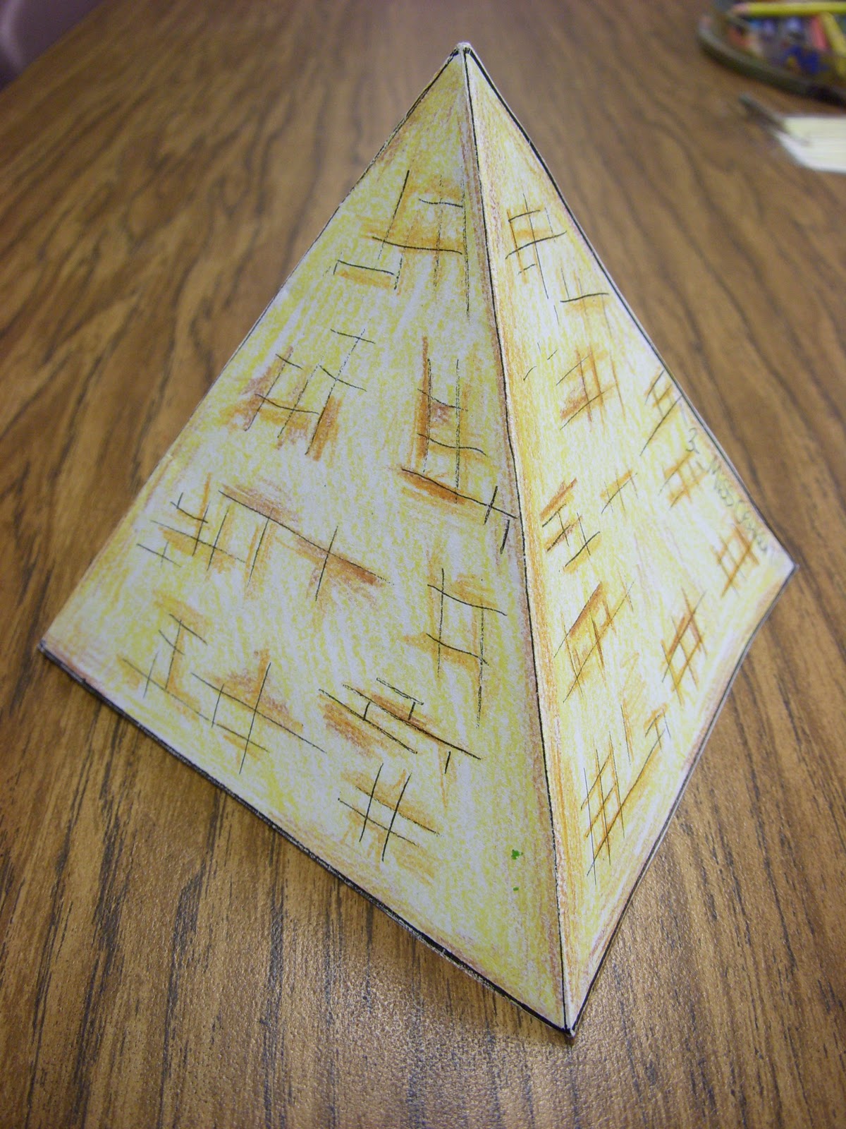 ARTASTIC! Miss Oetken's Artists: Egyptian Art with 3-D Pyramid & fold ...