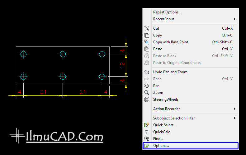 Cara Mudah Merubah Background Pada AutoCAD - IlmuCad 123