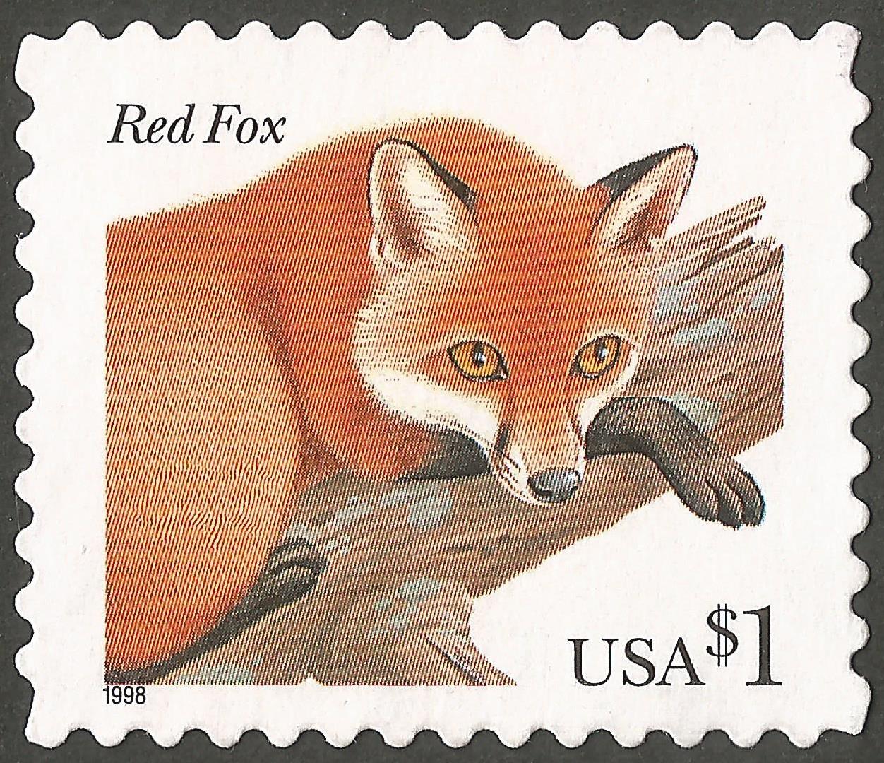 Stamps: Stamp USA (1998) Red fox