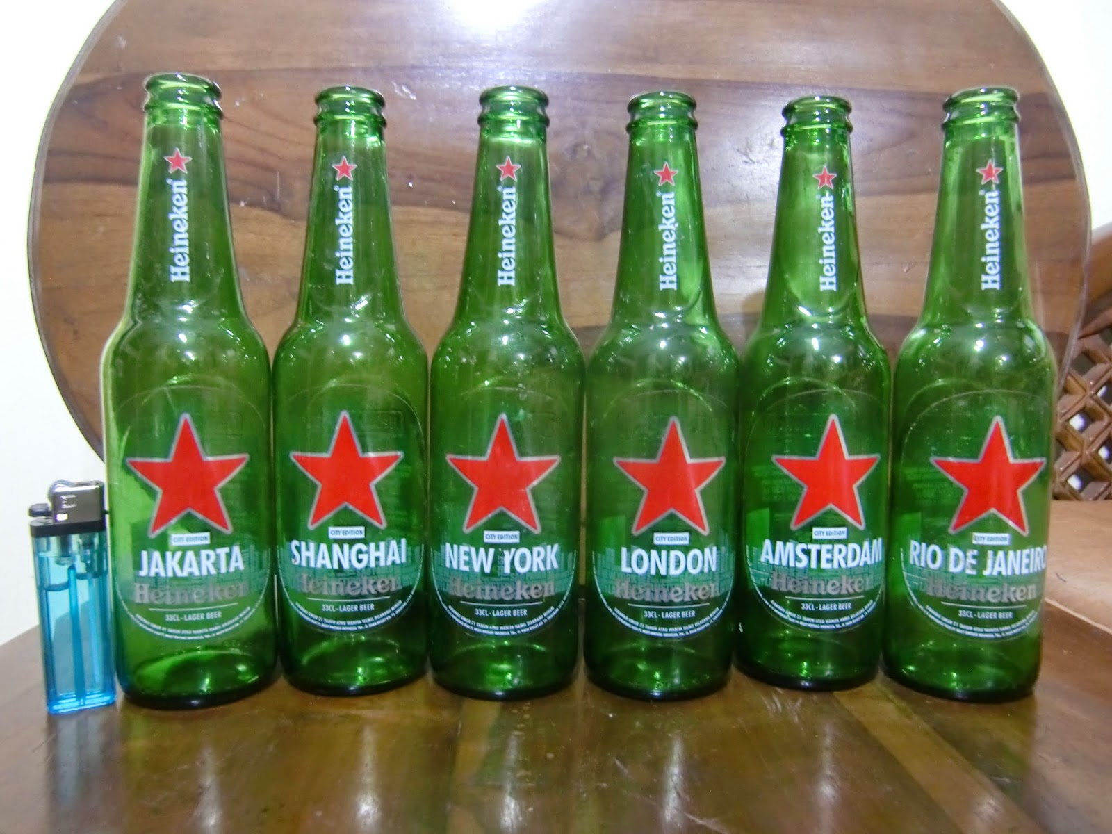 CILEGON ANTIK: Botol Beer Heineken Ukuran Kecil Edisi Kota / City Edition