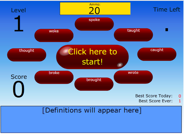 English is FUNtastic: Past Simple - irregular verbs game
