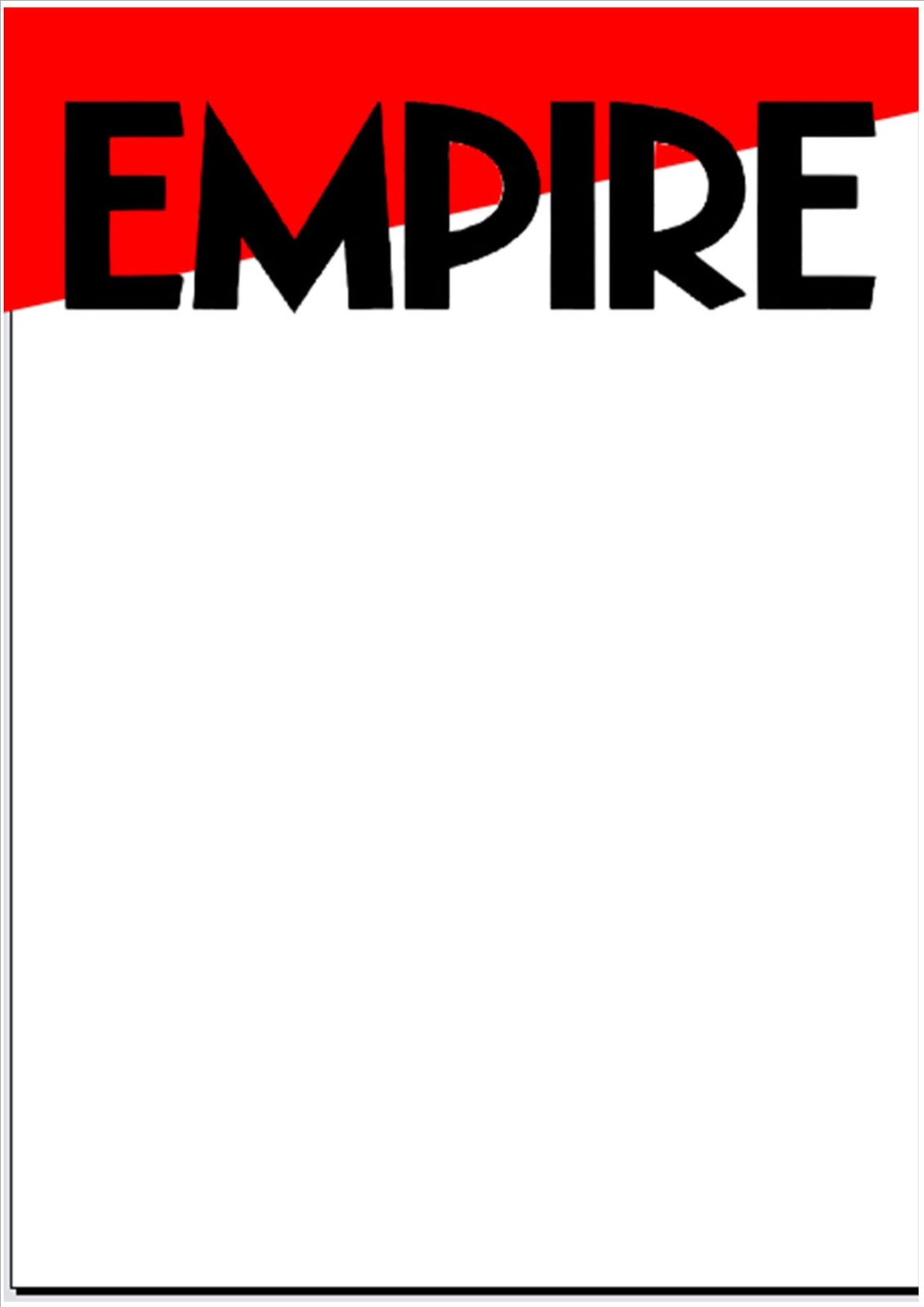 Adam Tooley's A2 Media Blog: Drafting and planning: Empire Magazine ...