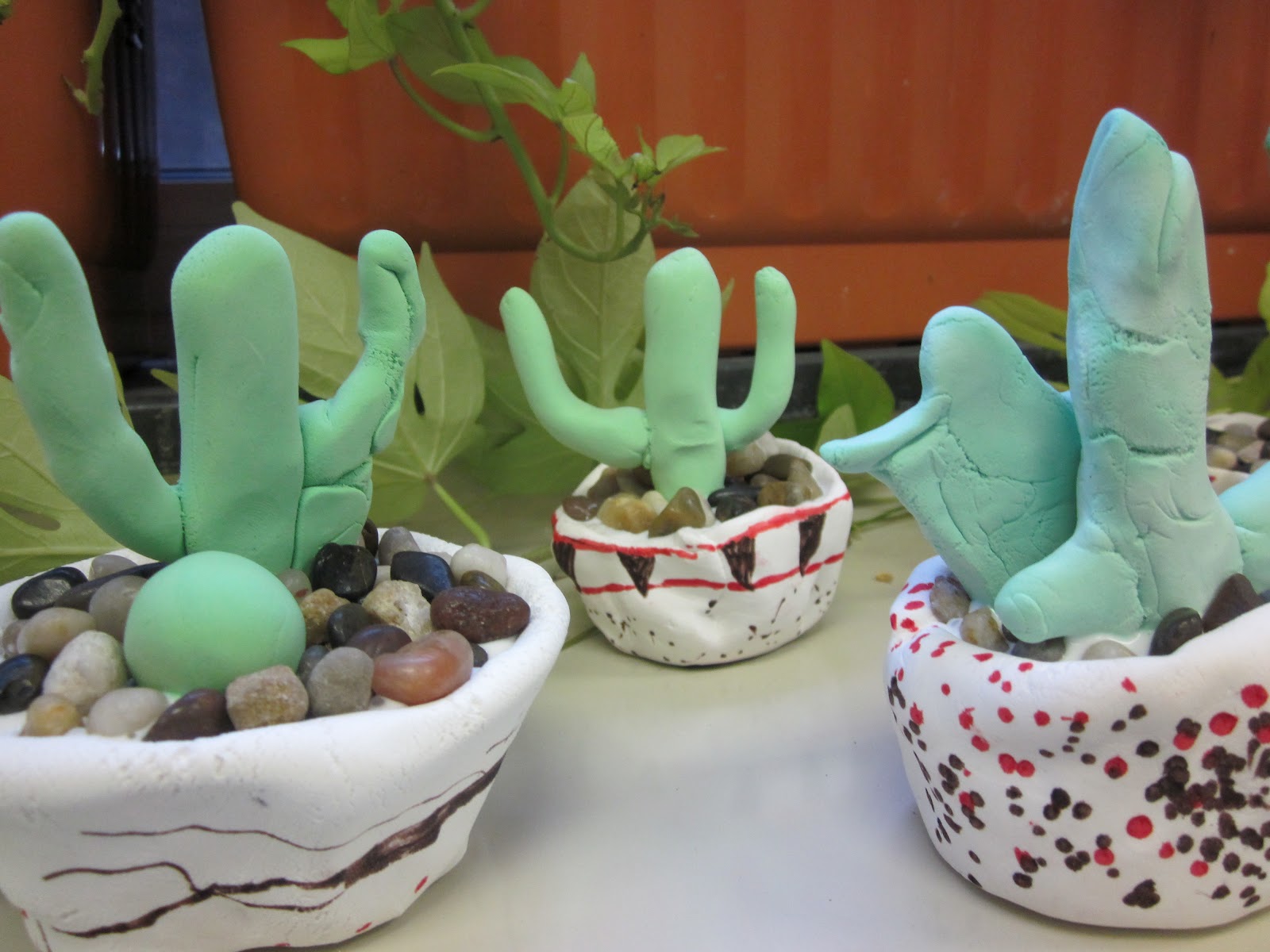 The Lenkerville Art Room: Wednesday Works - Cactus pots with Lifeskills