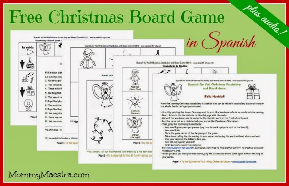 Mommy Maestra: Free Christmas Board Game in Spanish