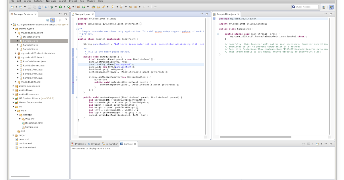 Mostly About Java Gwt Maven Eclipse Alternative Project Setup