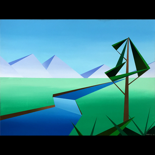 Mark Adam Webster: Mark Webster - Riverfield - Abstract Geometric ...