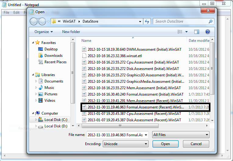 Change Your System Score In Windows 7 - tesggdjedjehdje