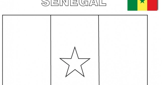 Geography Blog: Senegal Flag Coloring Page