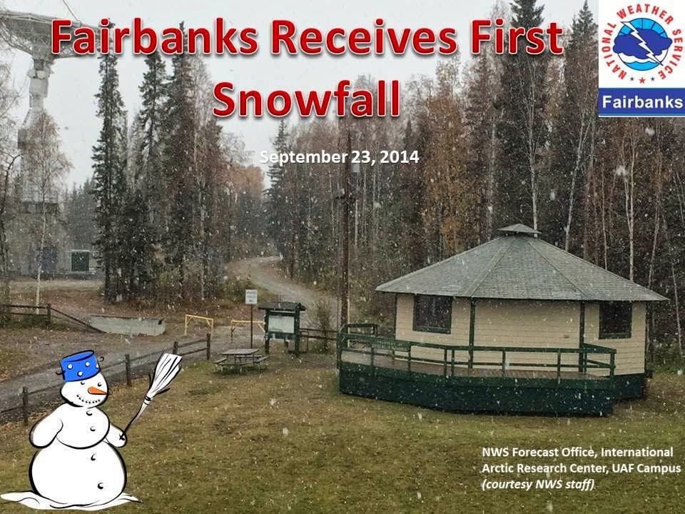 Deep Cold: Alaska Weather & Climate: Fairbanks First Snow Stats