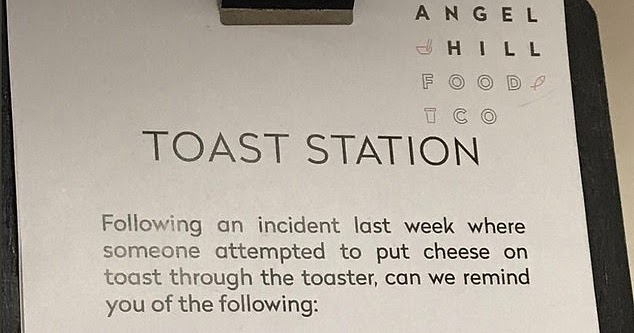 'Please don't try to make cheese on toast in the toaster': BBC staff ...