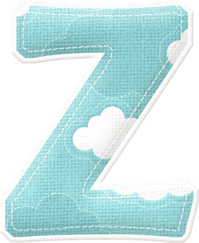 Alfabeto Celeste con Nubes. - Oh my Alfabetos!