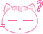 Pink Cat Emoticon GIF