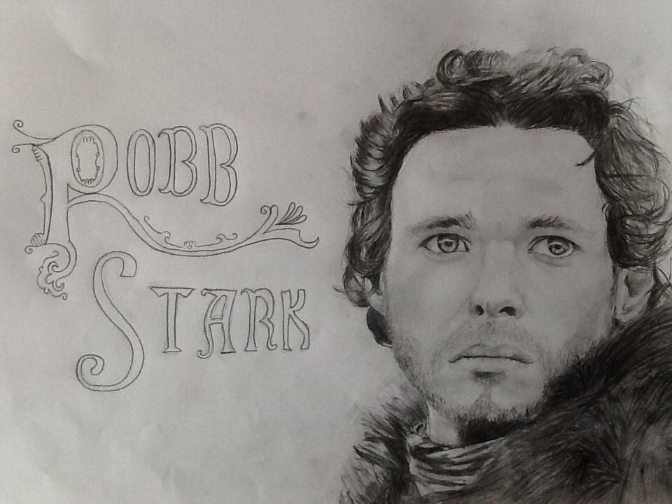Drawn Art: Portrait: Robb Stark