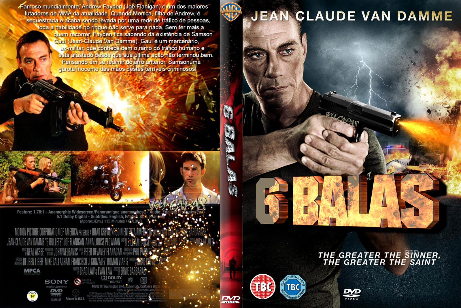 Capas Filmes Ação: 6 Balas