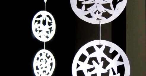 Barcelonetes: BON NADAL AMB NEULES DE PAPER