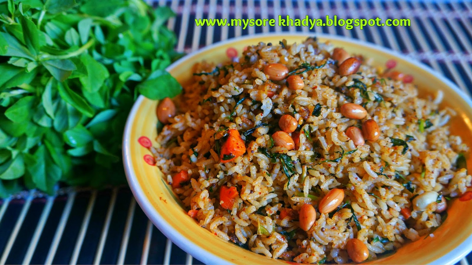 MENTHYA SOPPINA ANNA/ FENUGREEK LEAVES RICE