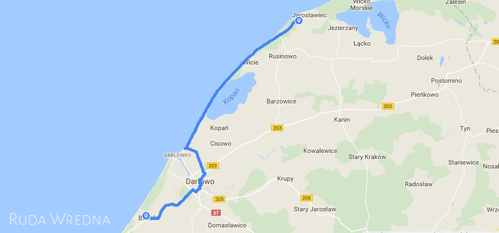 To miejsce na mapie: Ze Świnoujścia na Hel. Rowerowa trasa R10. Bobolin ...