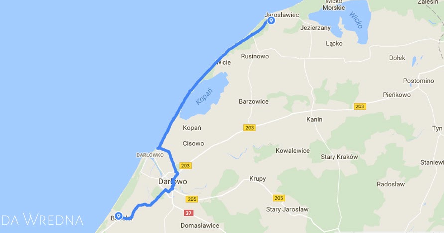 To miejsce na mapie: Ze Świnoujścia na Hel. Rowerowa trasa R10. Bobolin ...