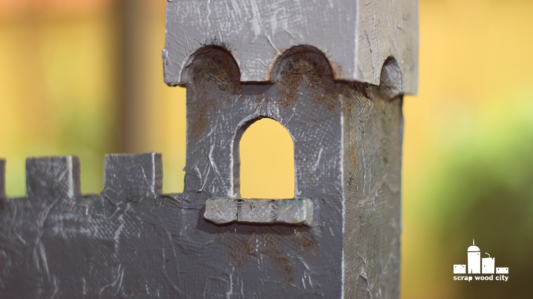 scrap wood city: How to make a wooden toy castle