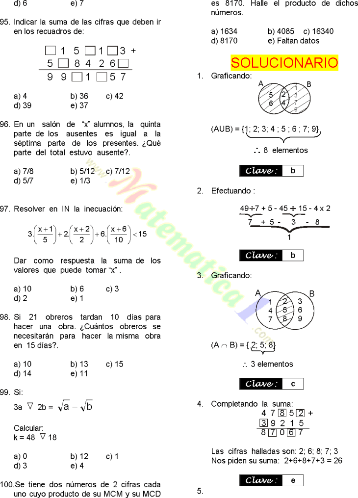 LIBRO DE LOGICO MATEMATICO PROBLEMAS RESUELTOS DE PRIMARIA O BÁSICO ...