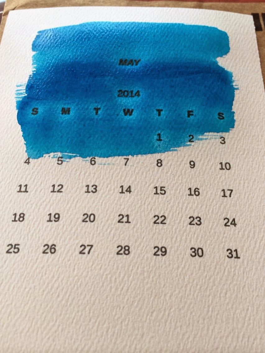 Simple Silver Linings: Give This Watercolor Desk Calendar a Dry Run