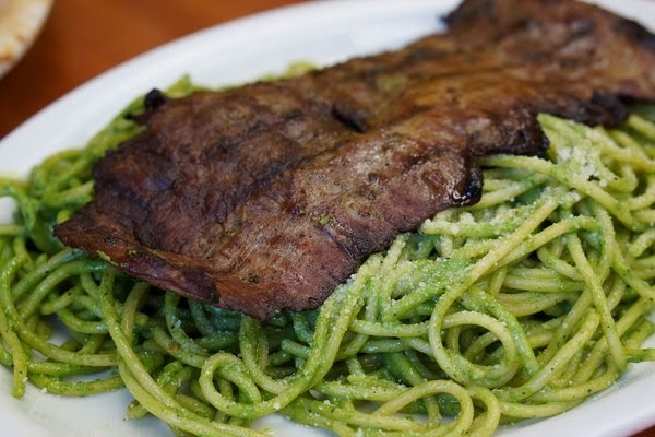 Receta del Tallarin Verde o al Pesto