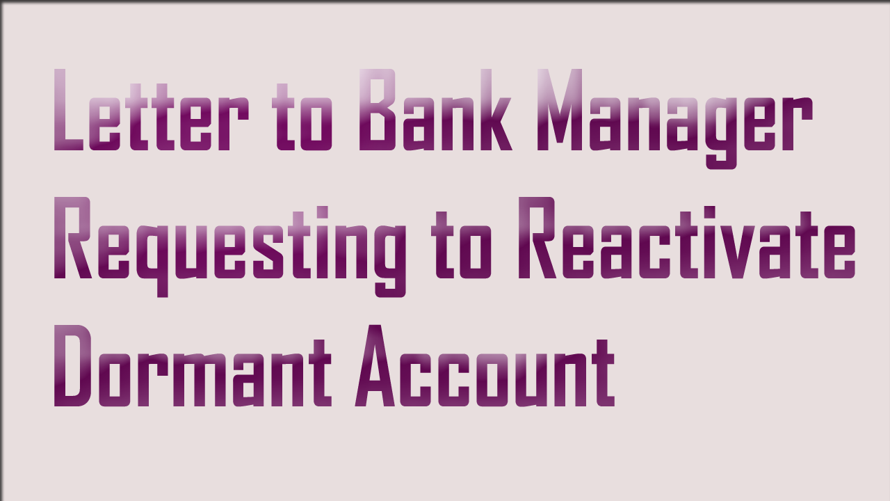 Account Activation Request Letter Format account-activation-request-letter-format