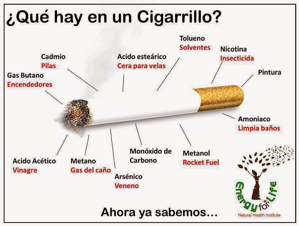 XochitlNDC : Naturalmente Sanos: ¿QUE HAY EN UN CIGARRILLO?