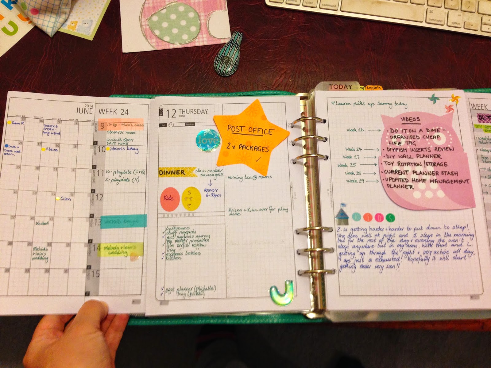 Organised Lifestyle: DIYfish inserts review - A5 WO2P v2.1