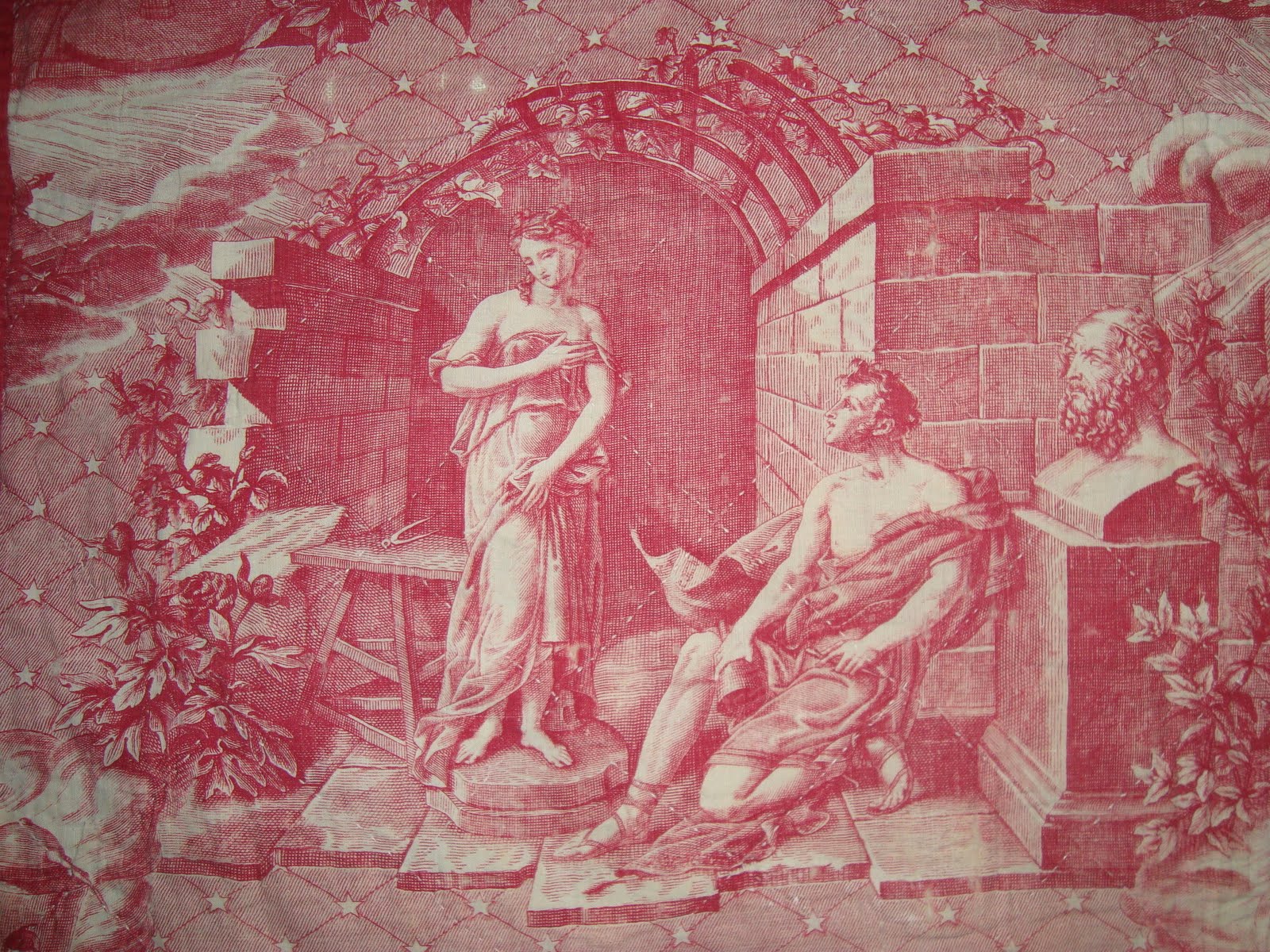 Morgaine Le Fay antique Textiles and More: Neoclassical Toile de Jouy ...