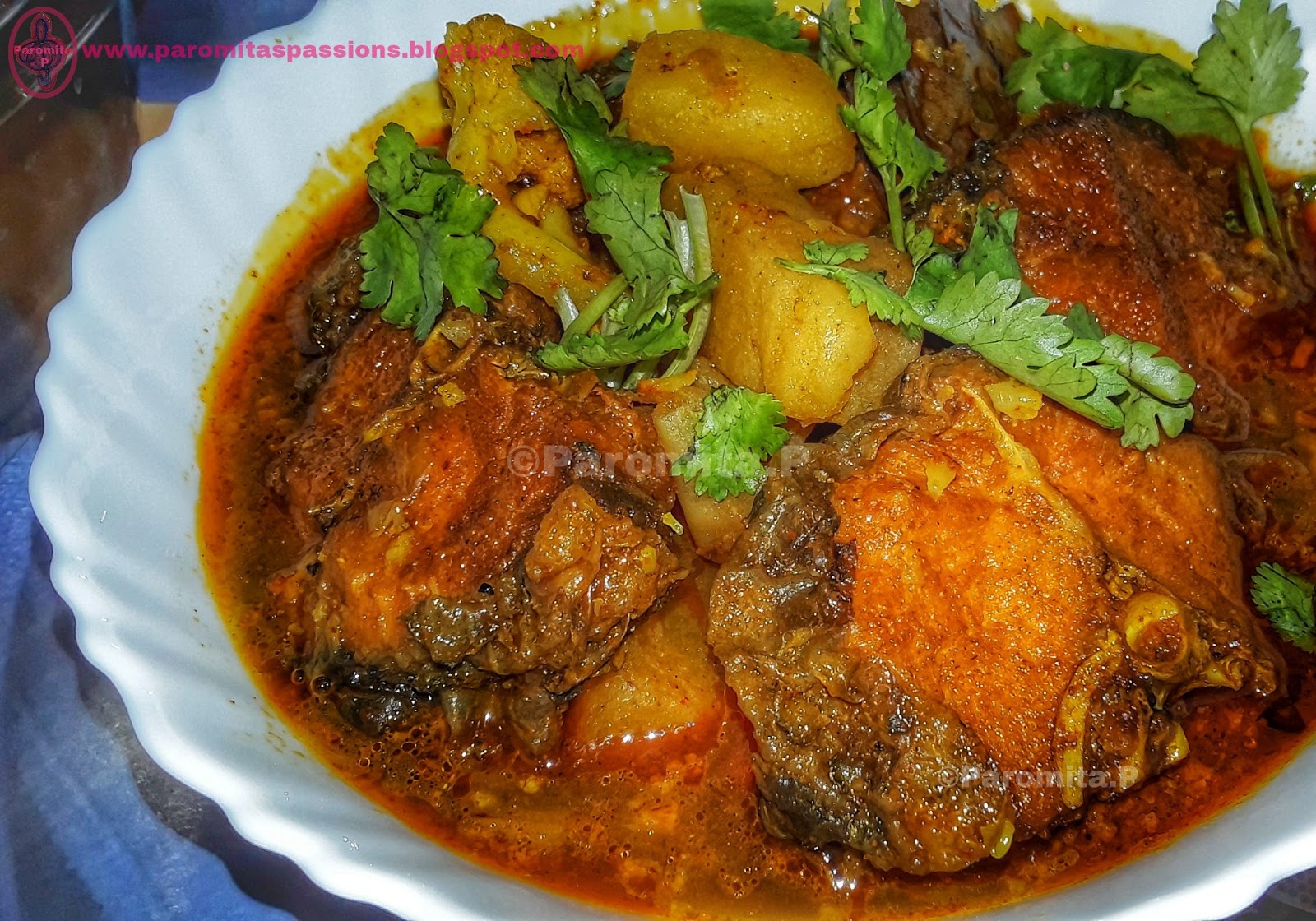 Rui Fish with Cauliflower - Paromita's Passions