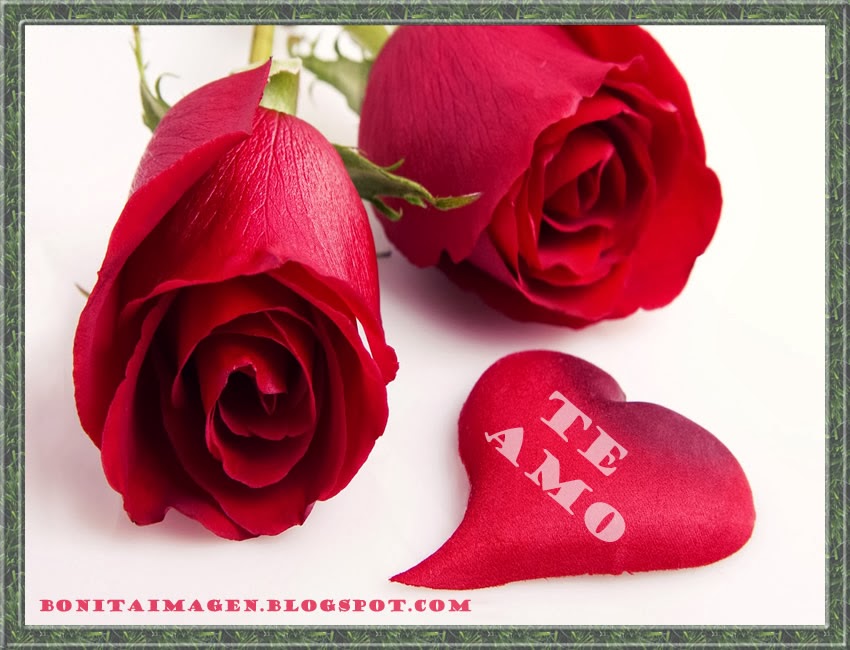 Tarjeta Rosas te Amo - Imágenes con frases de amor