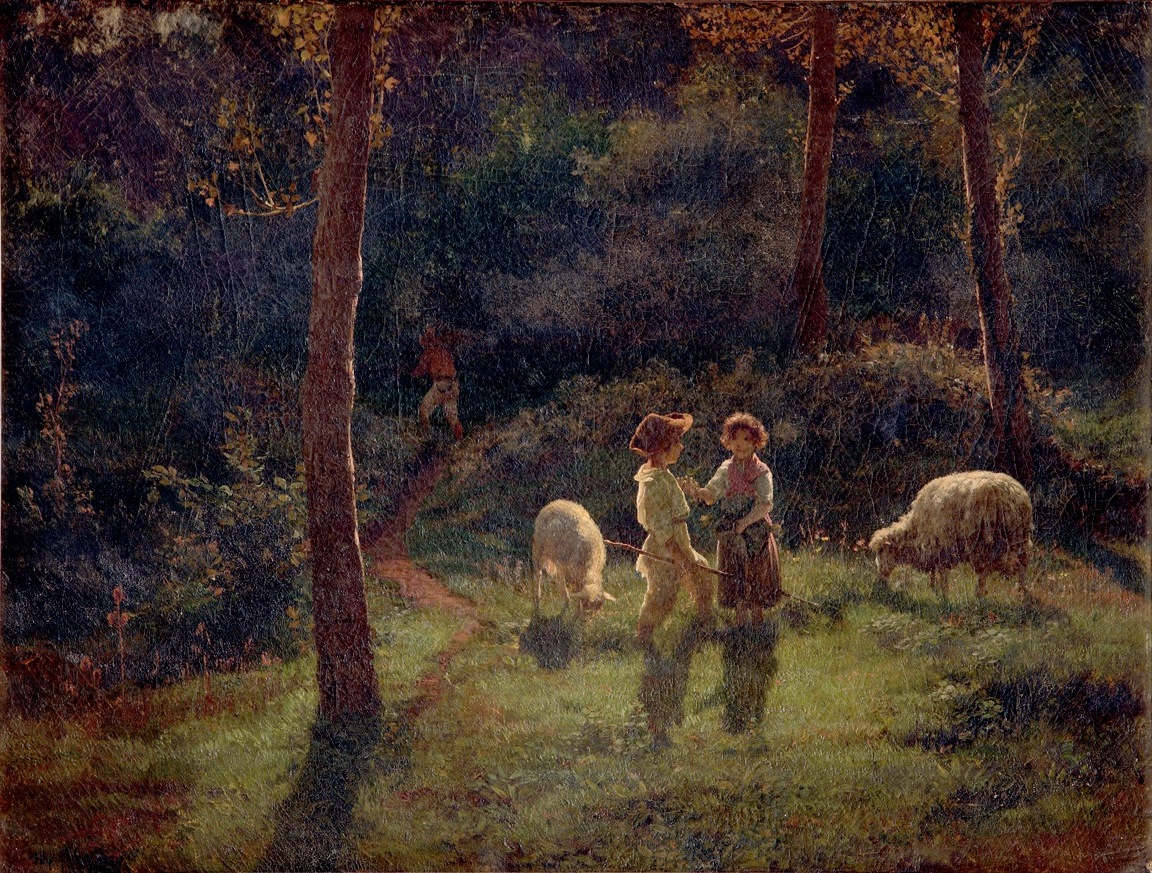 Vasto Gallery: Filippo Palizzi, “Pastorelli nel bosco”, 1852.