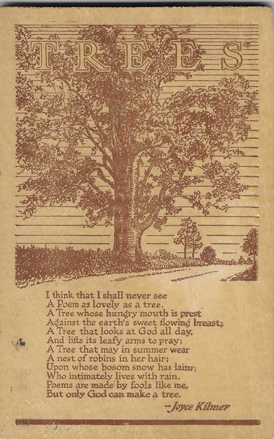 POSTCARDY: the postcard explorer: Trees Poem