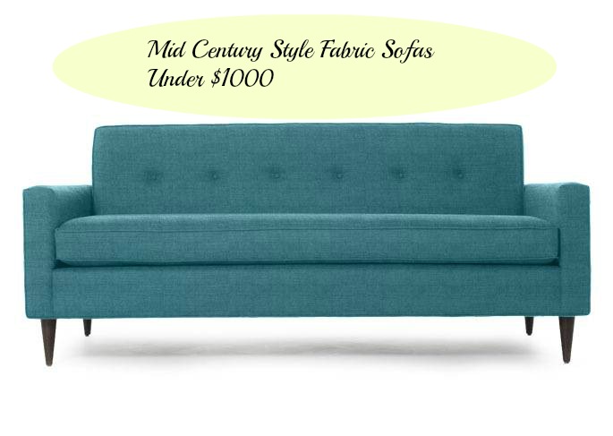 Middle Class Modern: Super Affordable Button Back Mid Century Sofas