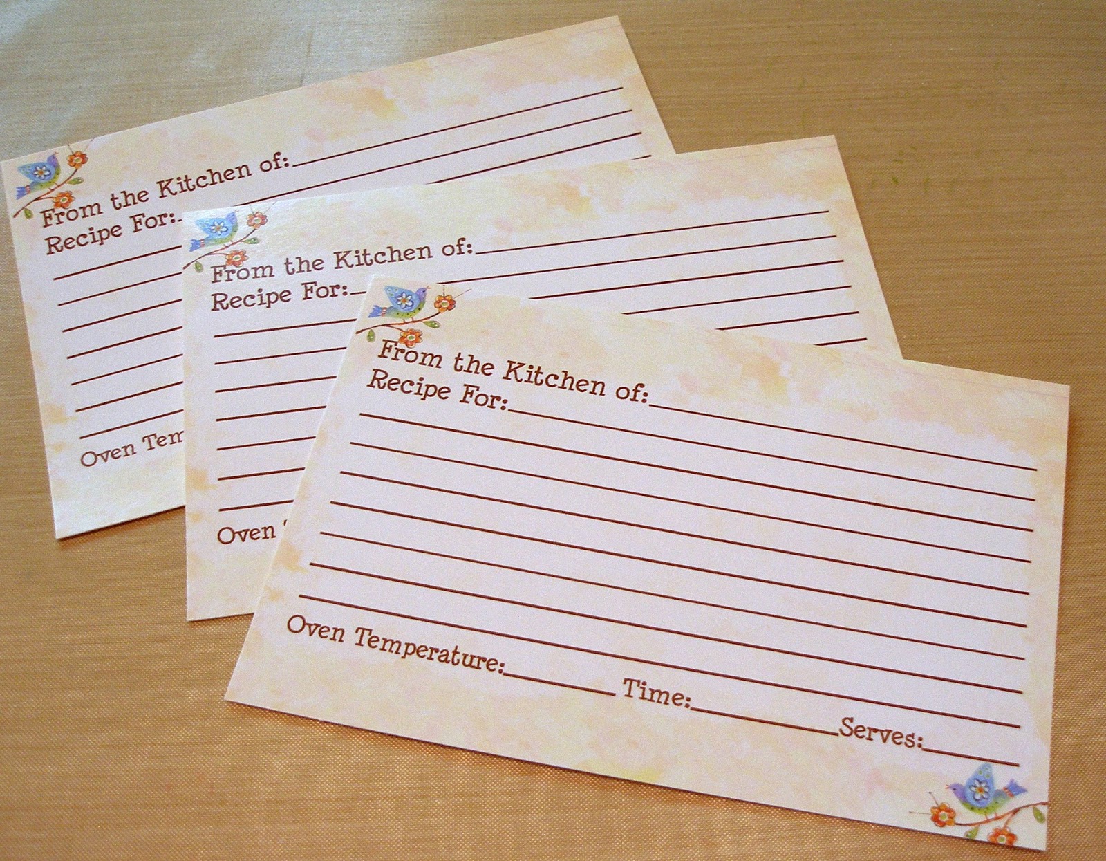 CottageBLOG: Decorated Recipe Cards