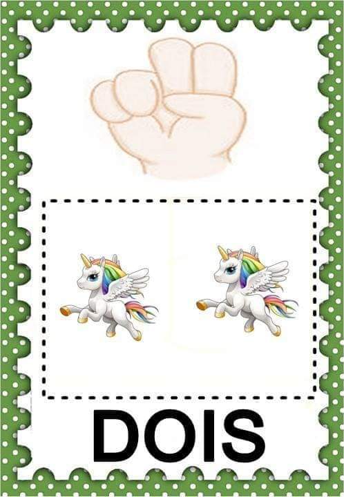 Numerais Cards coloridos e ilustrados dos números realcionando-os a ...