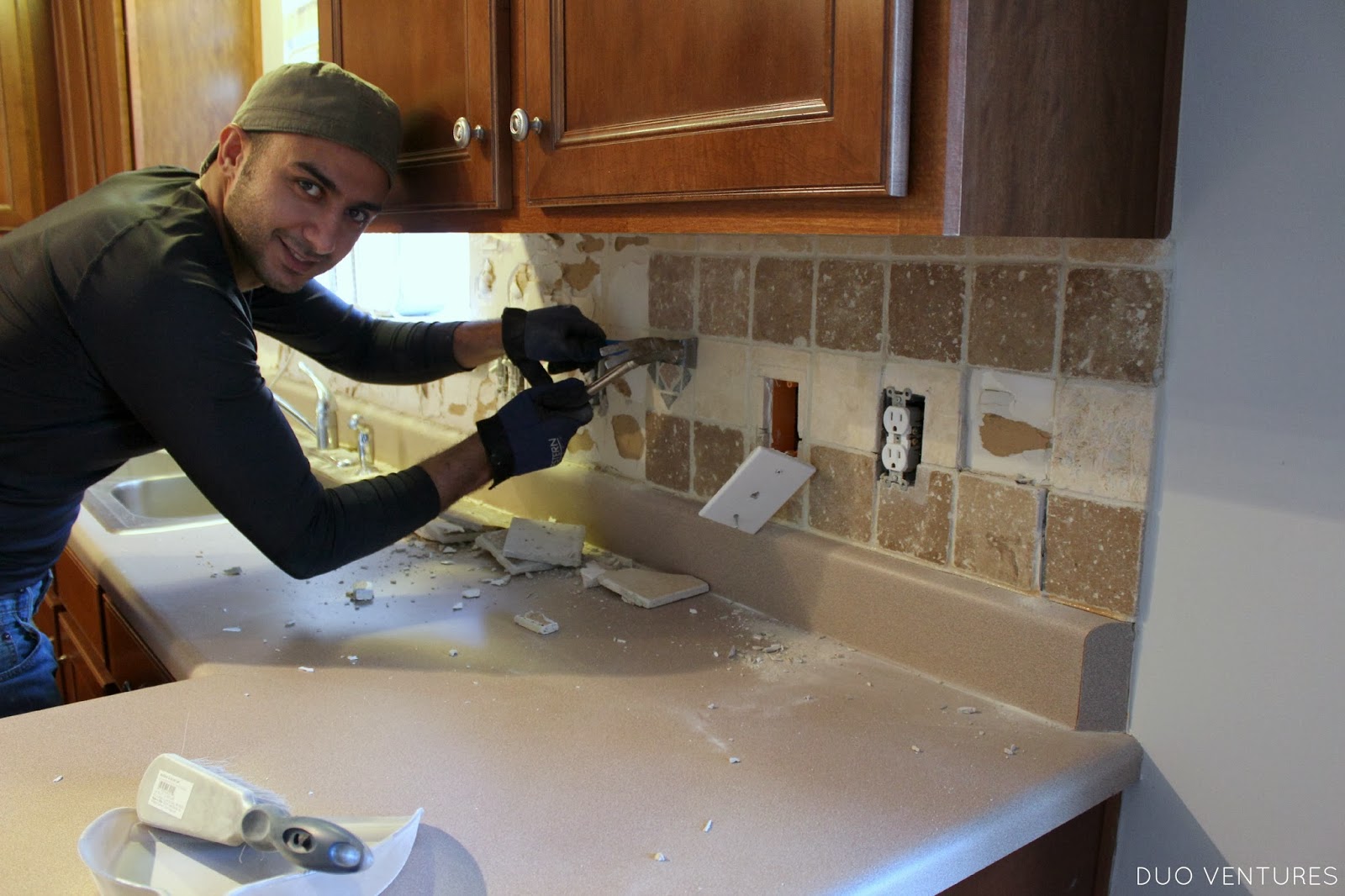 Duo Ventures: Kitchen Makeover: Countertop Template & Demo