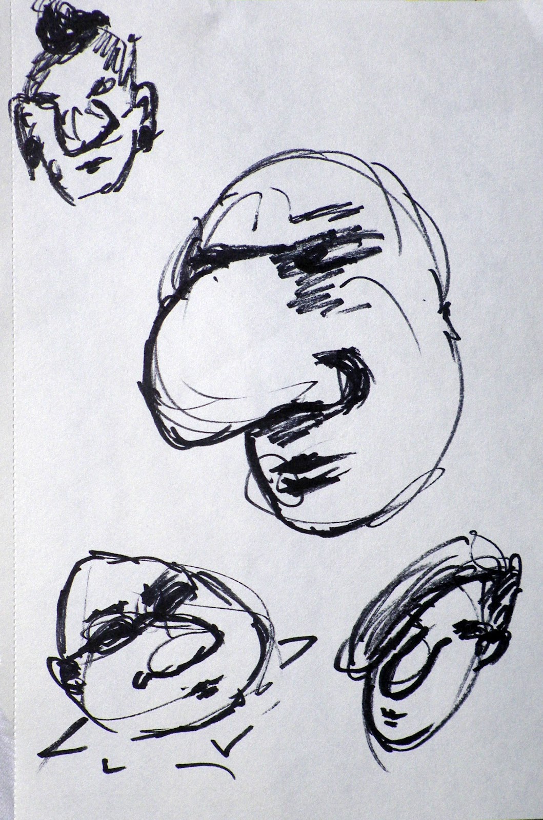 Ben Fox Illustration: Silly Sharpie Sketchbook Faces