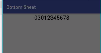 Android Bottom Sheet