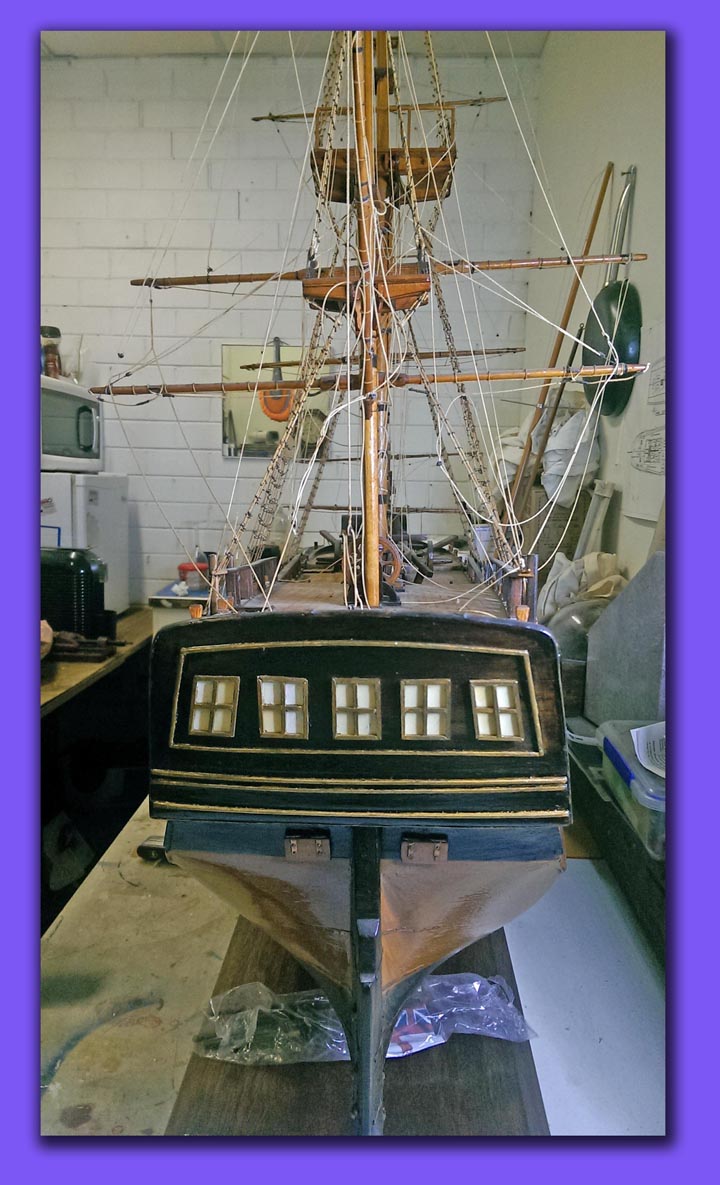 Maritime Model Museum: RESTORATION OF HMB ENDEAVOUR MODEL