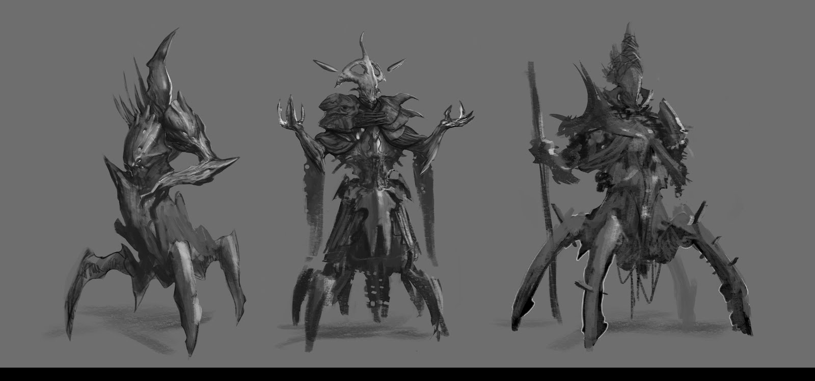 Escy Art: Demon General Sketches