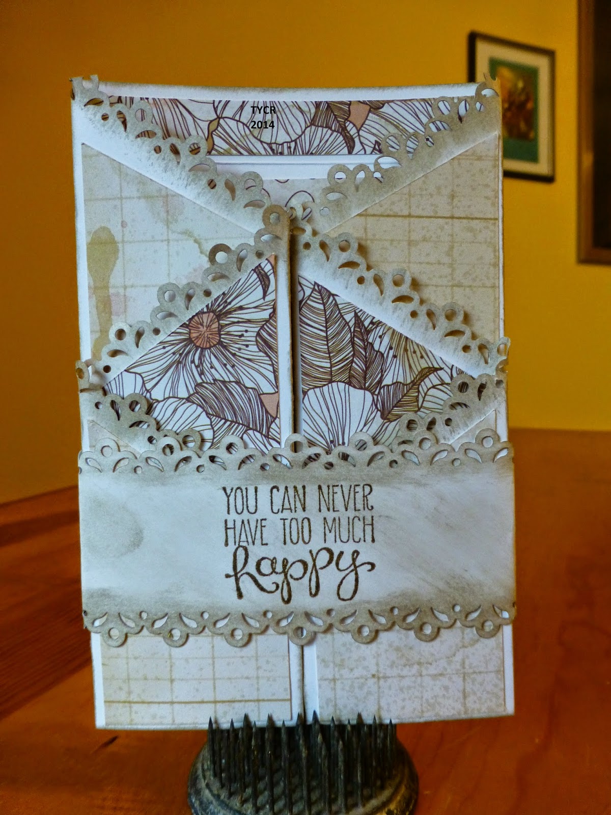 The Yellow Craft Room: Double Zig Zag Card Tutorial