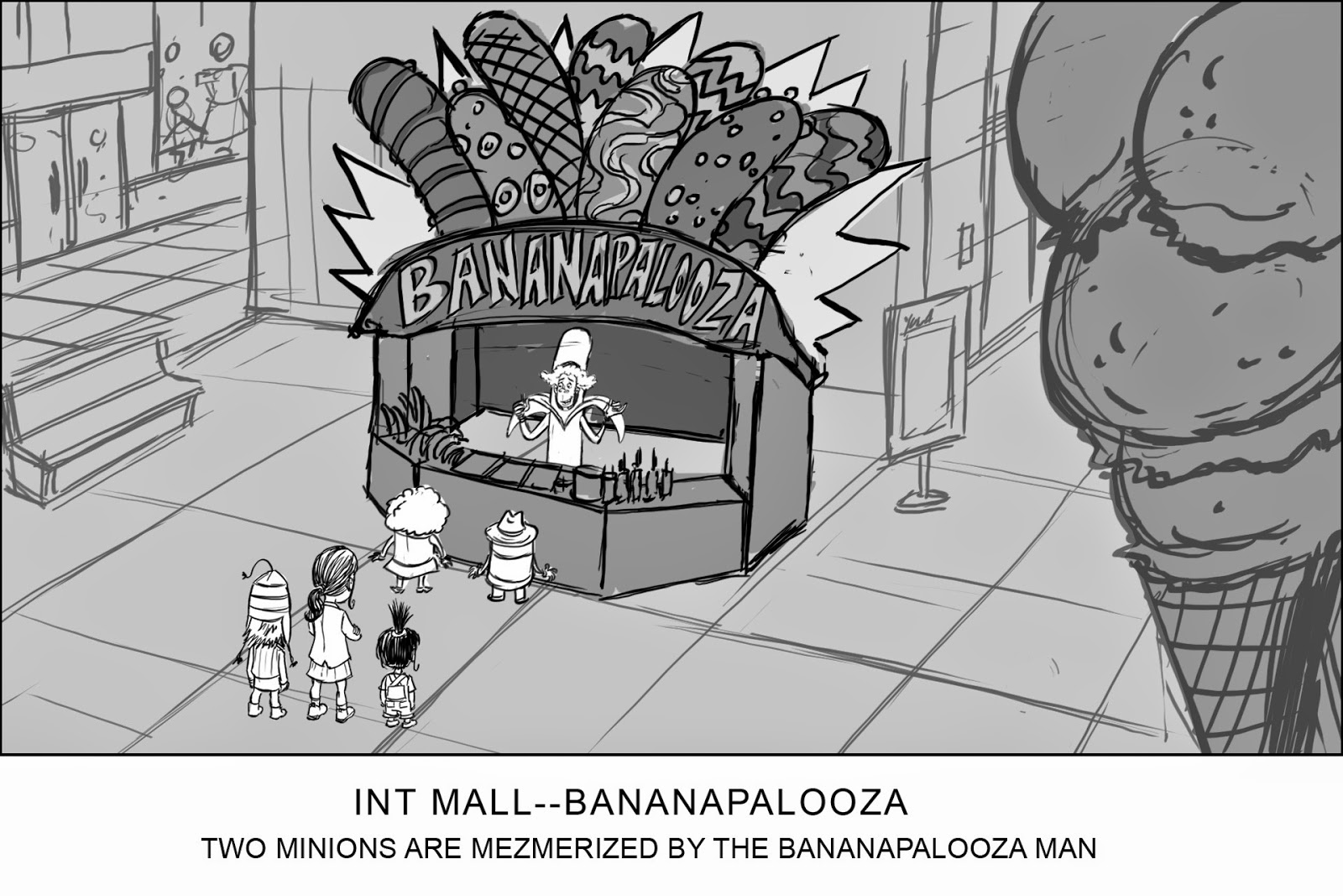 Frank Forte Animation Portfolio: Despicable Me 2 - Minions "At the Mall"