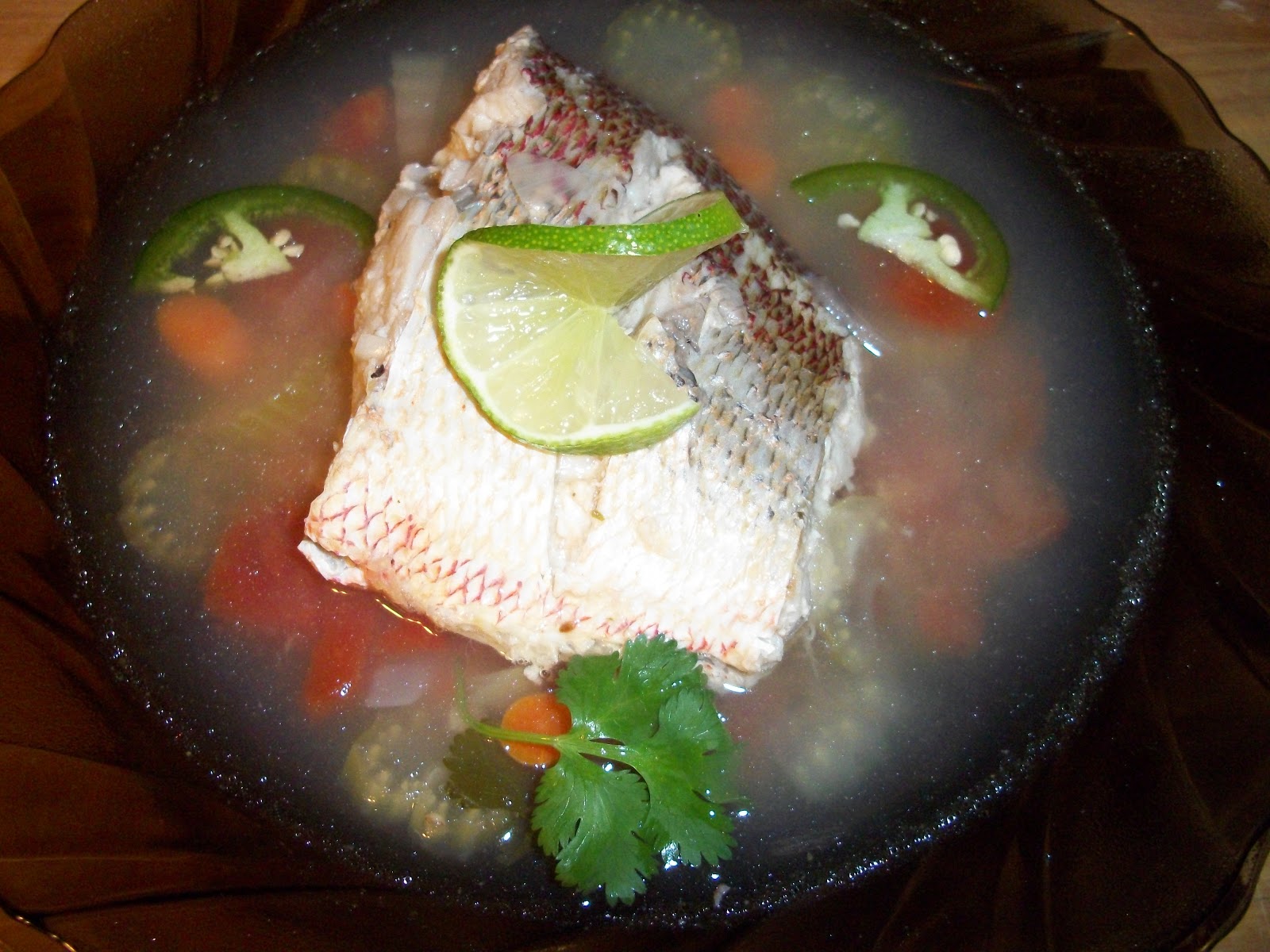 Cooking with love ! : Ciorba de peste (Red Snapper soup )