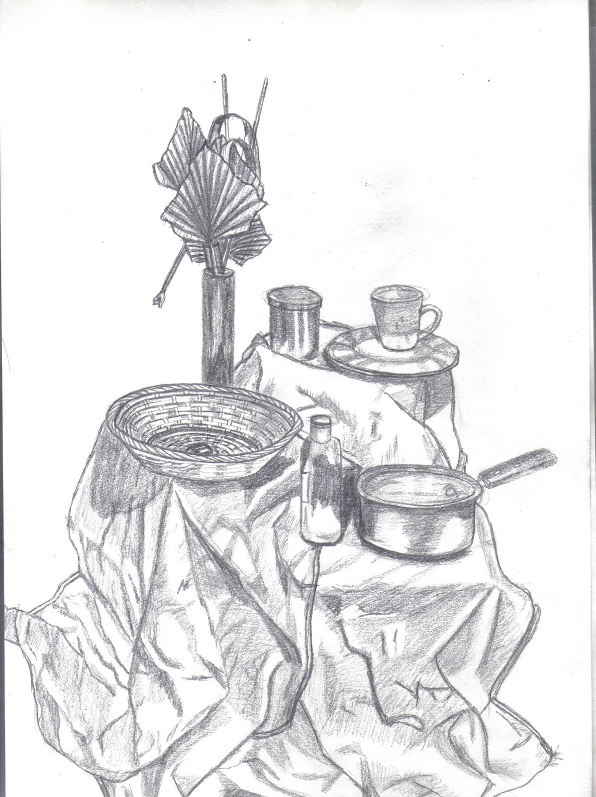 Faisal Hussain - Observational Drawing: Final Still Life Drawing